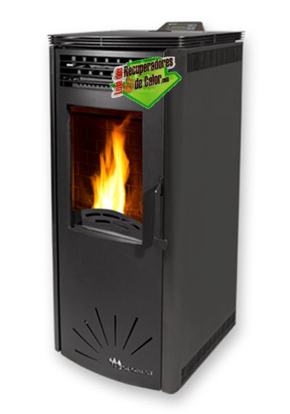 Salamandra Ecoforest Vigo Antracite 9,5kW - Lareiras e Recuperadores de ...
